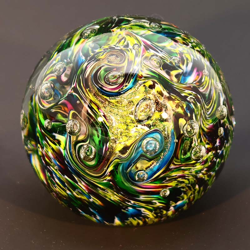 Northern Lights Round - Laret Glass